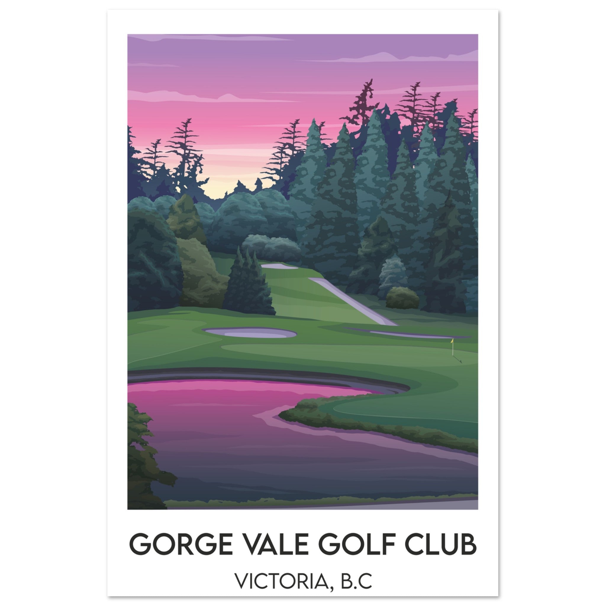 Gorge Vale Golf Club - hole 2 – Par 3 Prints