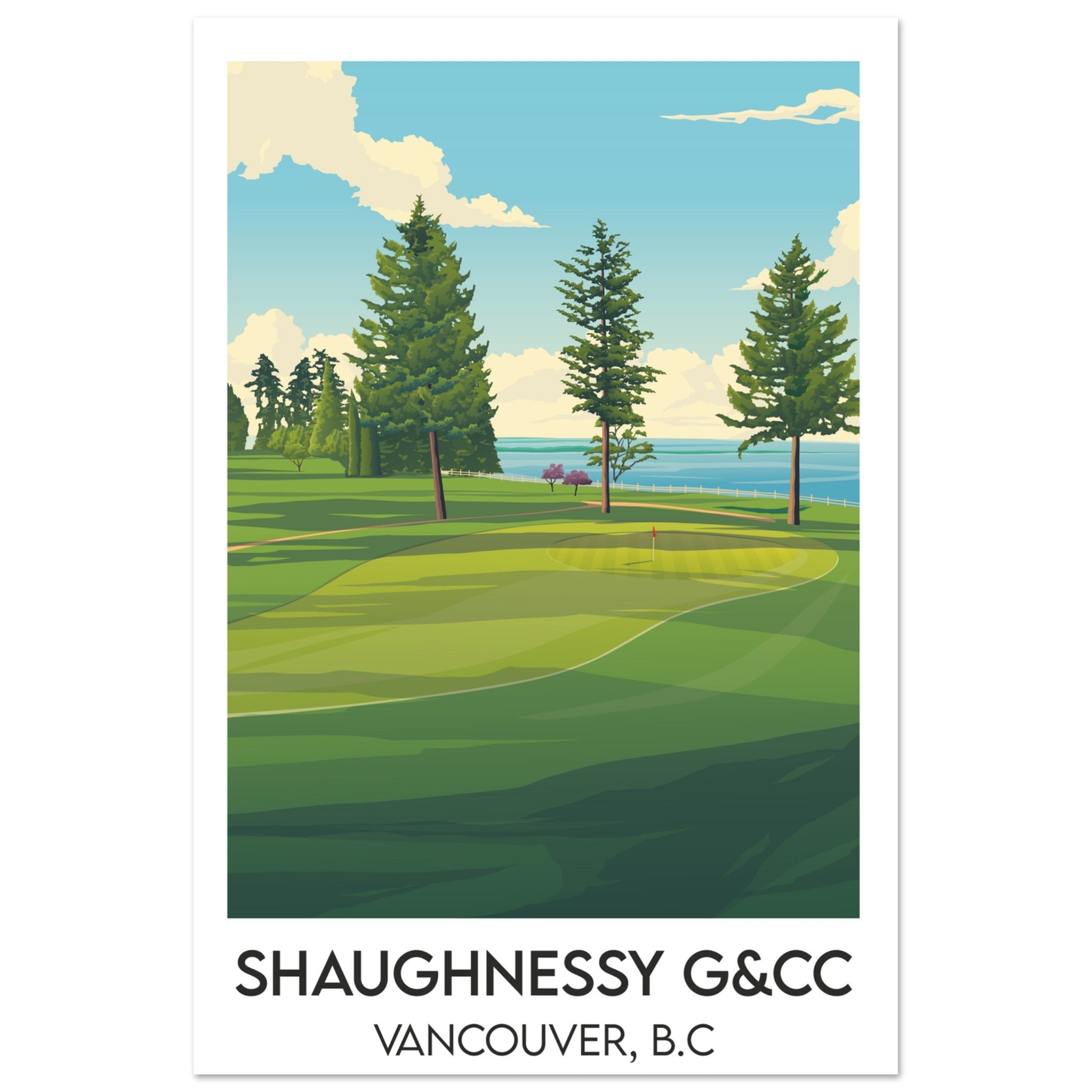 Shaughnessy Golf & Country Club - hole 17 Poster Print – Par 3 Prints