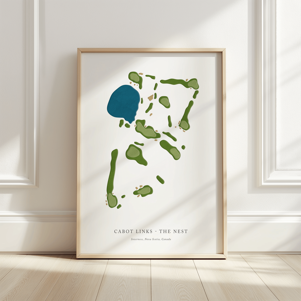 Cabot Links - The Nest Course Map – Par 3 Prints