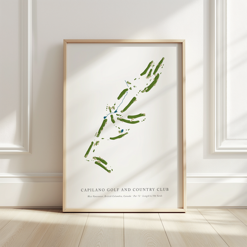 Capilano Golf & Country Club Course Map – Par 3 Prints