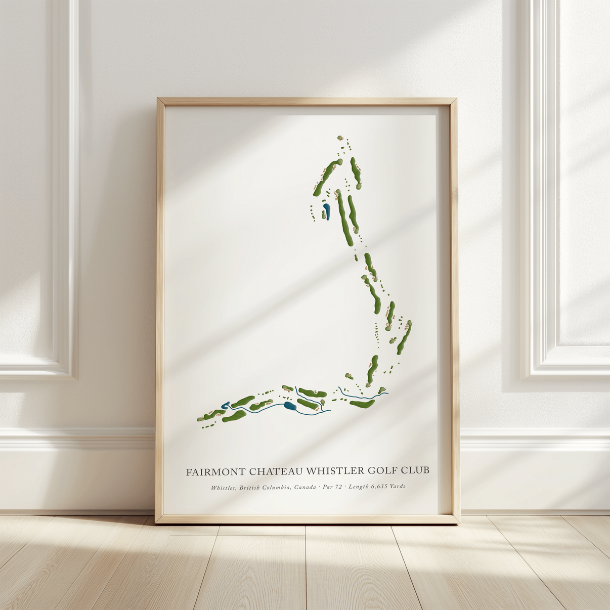 Fairmont Chateau Whistler Golf Club Course Map – Par 3 Prints