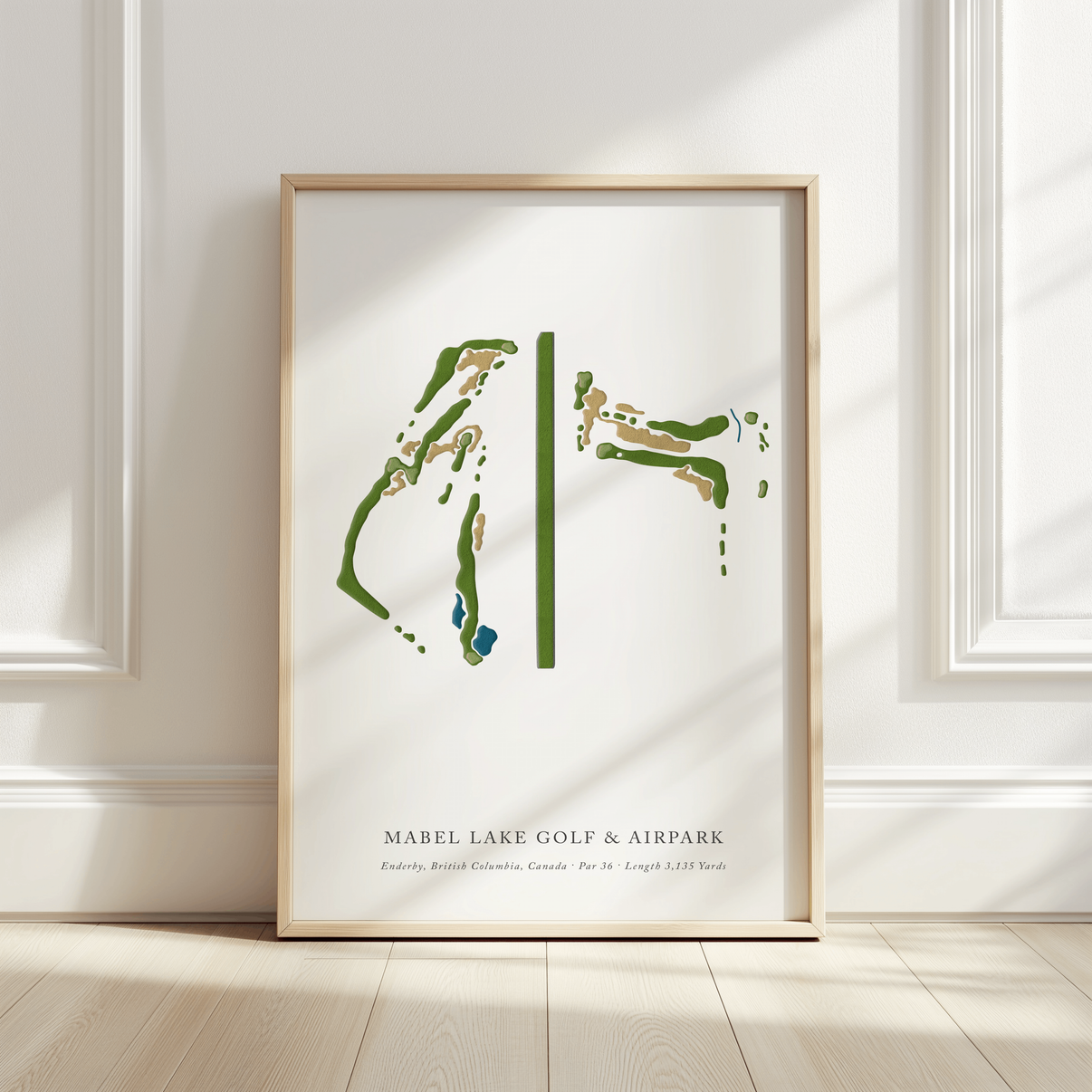 Mabel Lake Golf & Airpark Course Map – Par 3 Prints