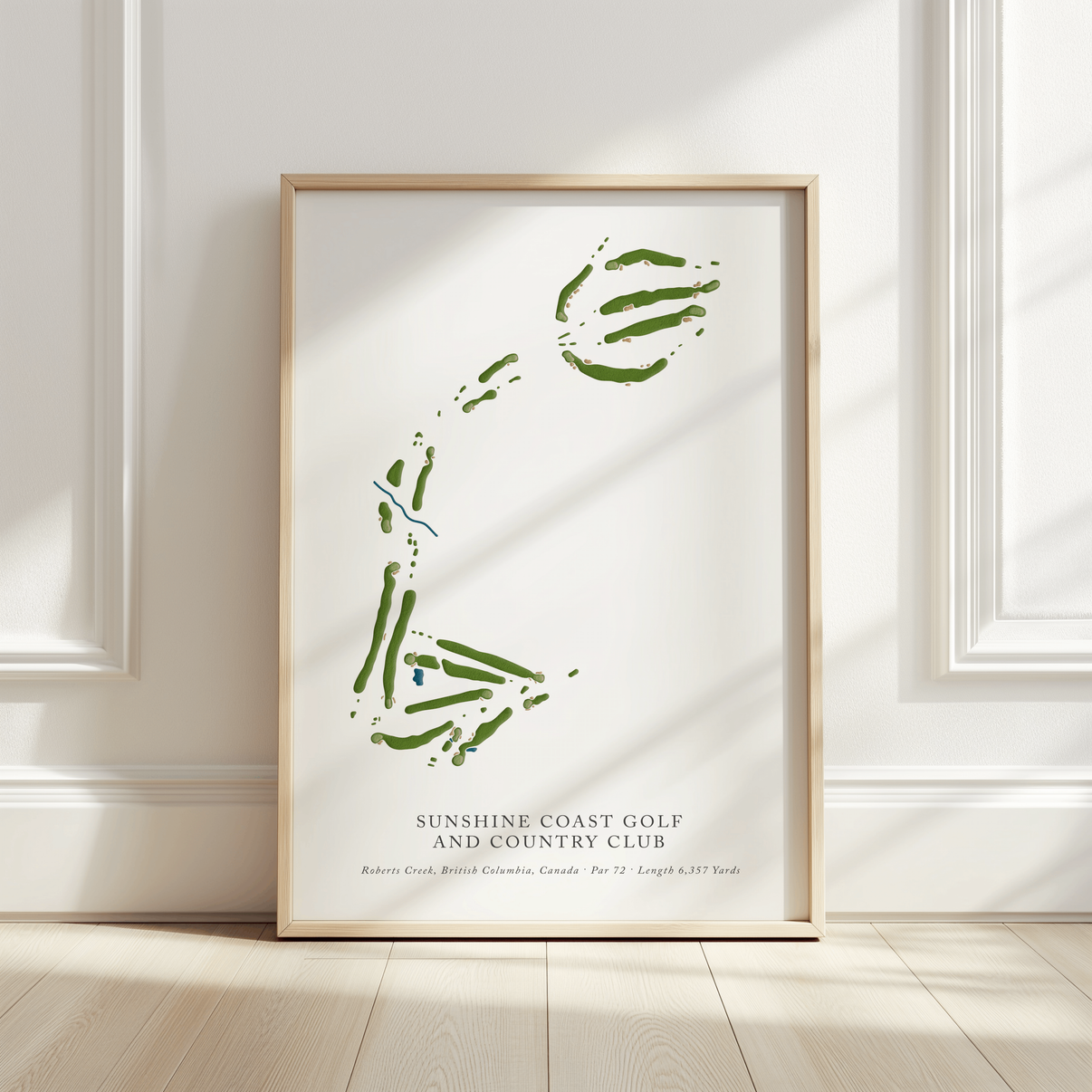 Sunshine Coast Golf & Country Club Course Map – Par 3 Prints