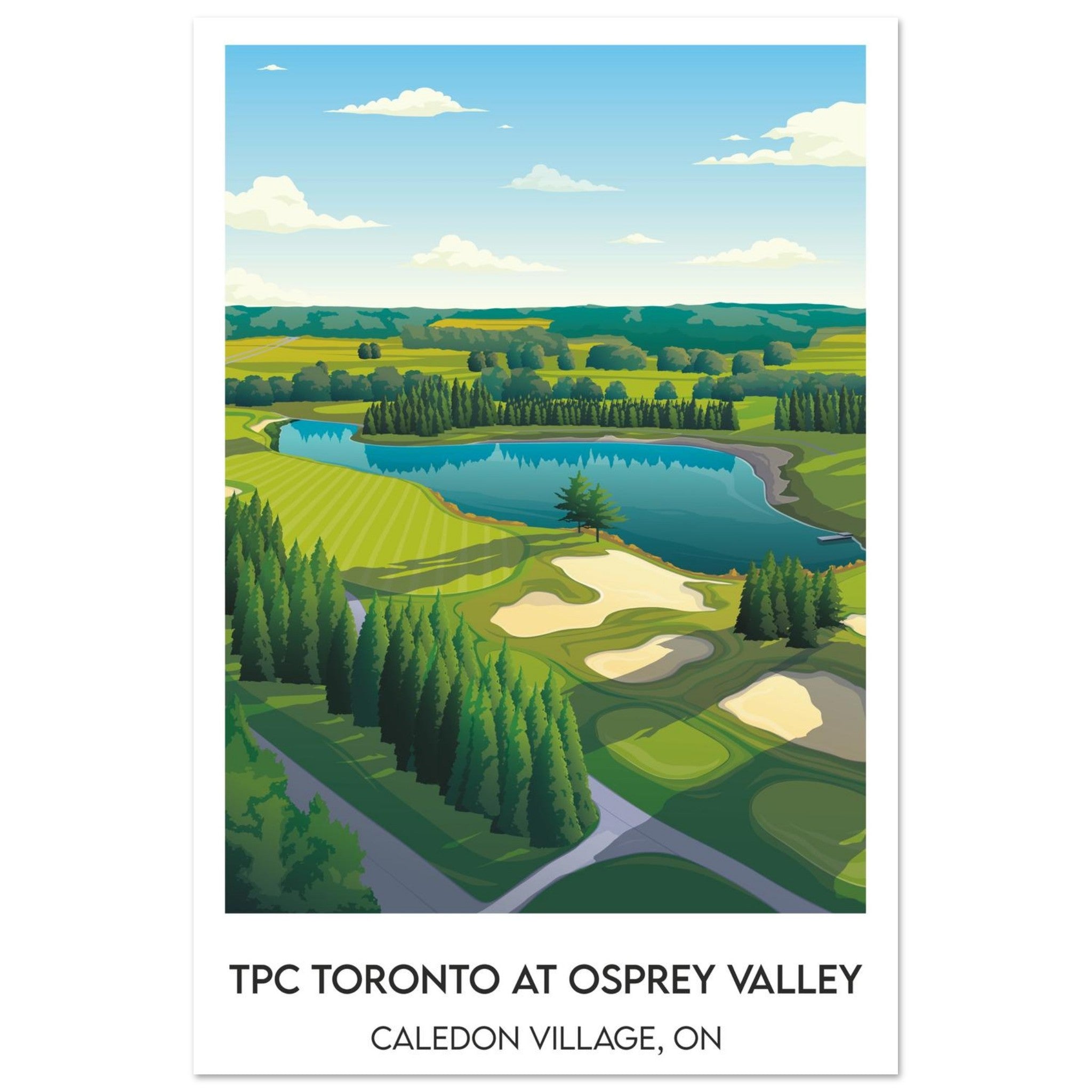 TPC Toronto at Osprey Valley Aeriel – Par 3 Prints