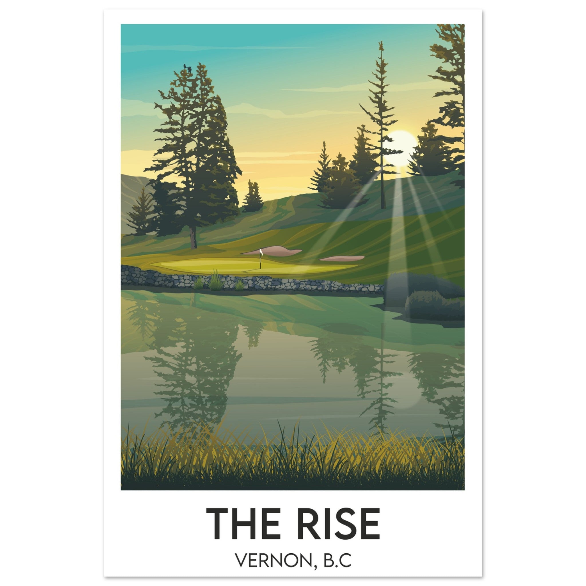 The Rise Golf Course - Hole # 16 – Par 3 Prints