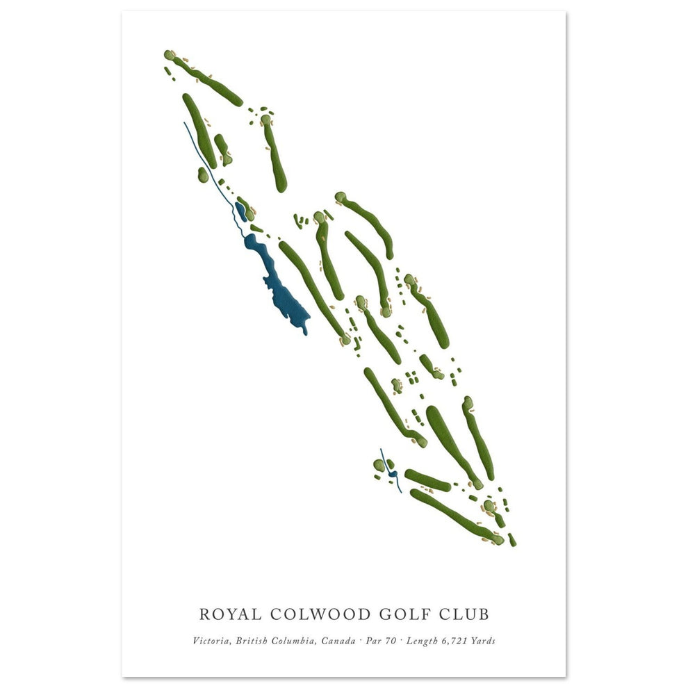 Royal Colwood Golf Club Course Map – Par 3 Prints