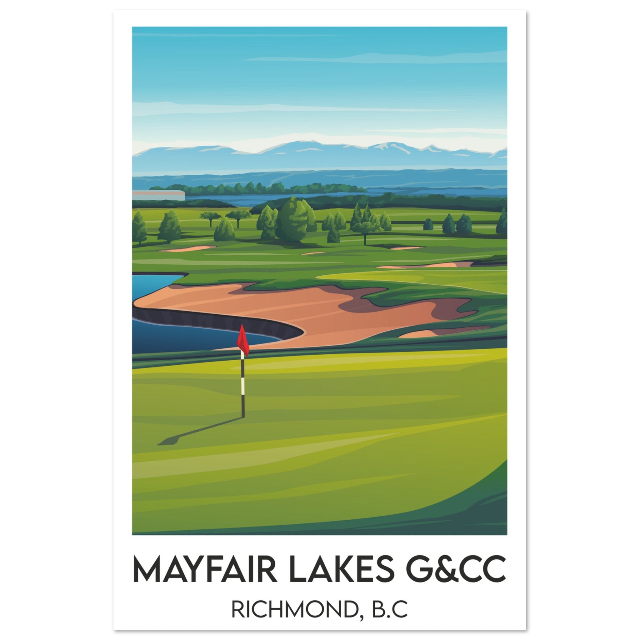Mayfair Lakes Golf & Country Club - Hole 18, Poster Print – Par 3 Prints